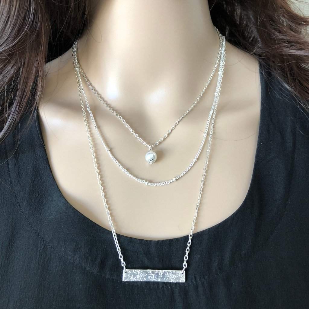 triple layer necklaces