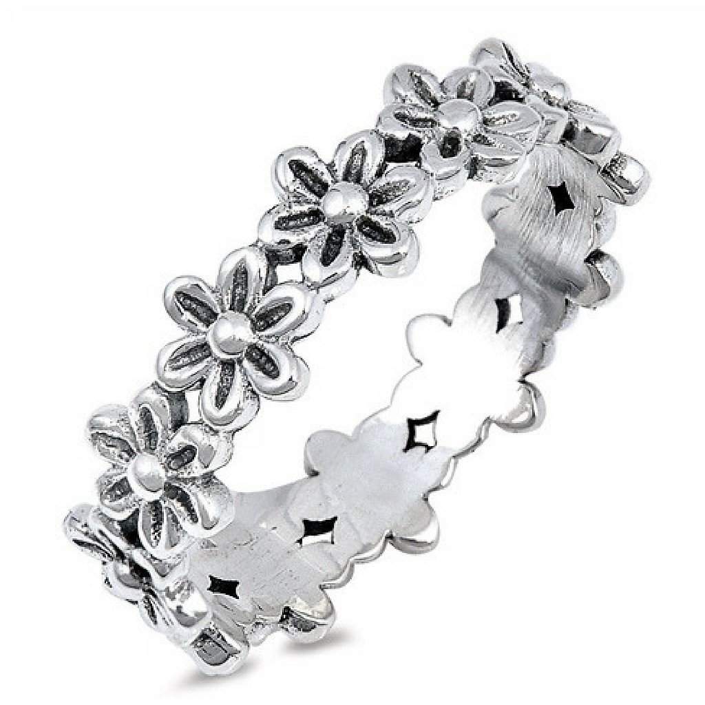 flower inspired rings
