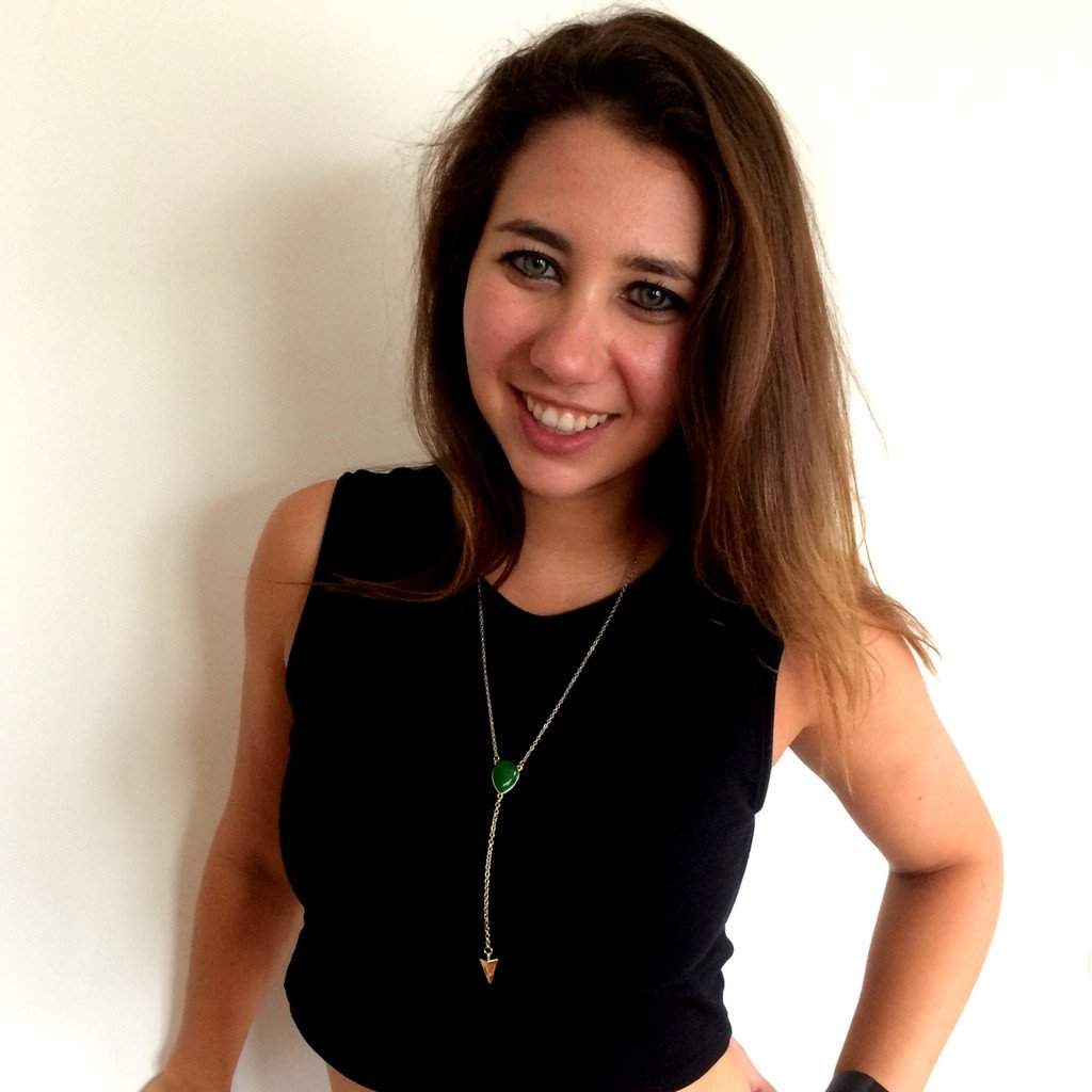 Buy Green Natural Stone and Gold Arrow Head Lariat Necklace | JaeBee