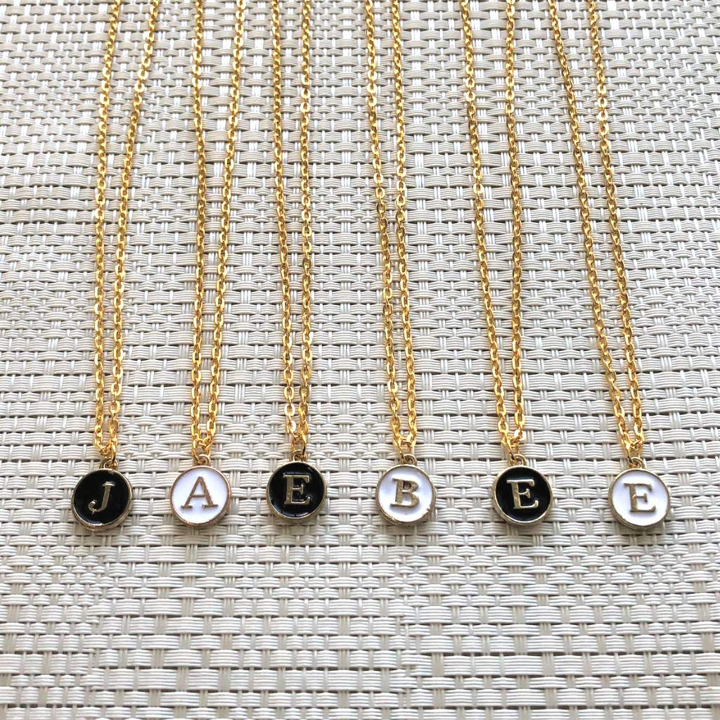 Buy The Personalized Initial Pendant Gold Necklace | JaeBee Jewelry