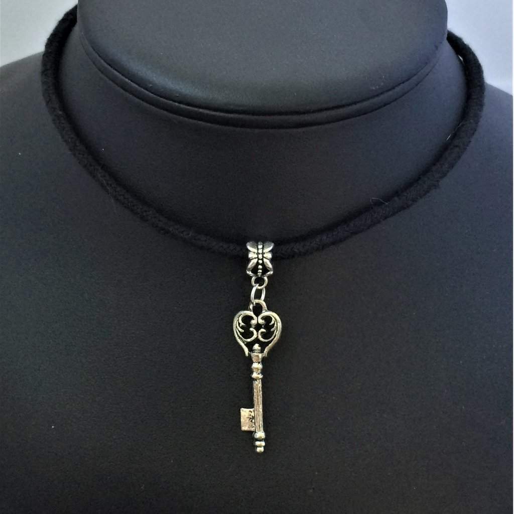 Shop for the Silver Key Choker | JaeBee Jewelry