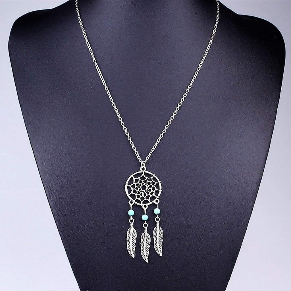Buy the Silver Dream Catcher Necklace | JaeBee Jewelry