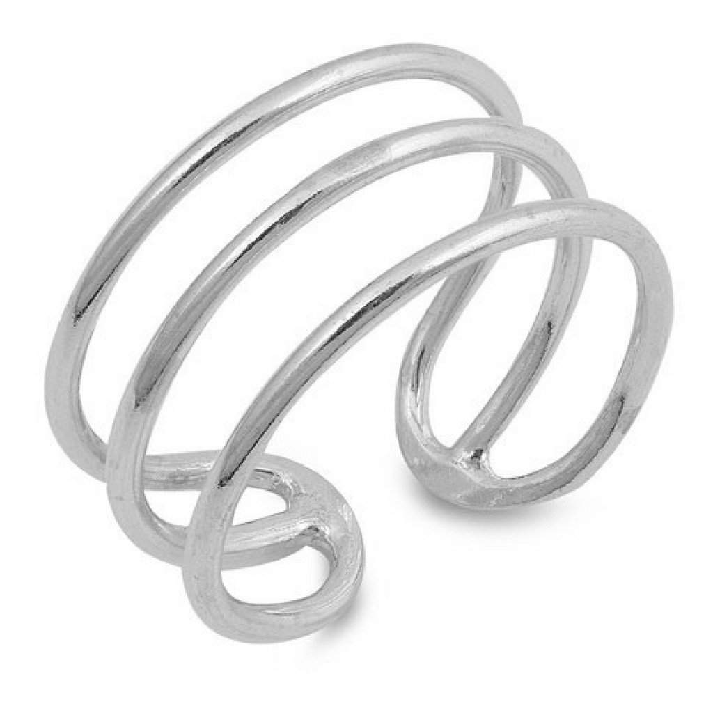Buy the Multi Band Sterling Silver Ring | JaeBee Jewelry